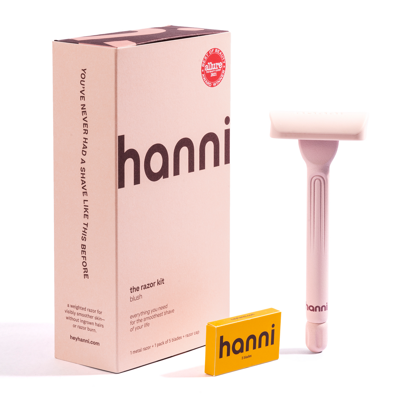 dermaplaning razor | the weighted razor | hanni